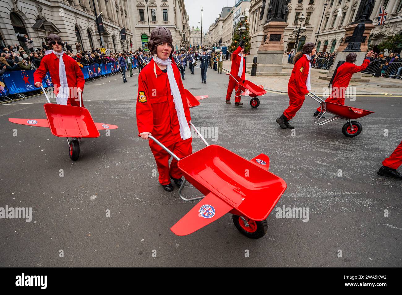 London, UK. 1st Jan, 2024. London Borough of Greenwich with The 56 ...
