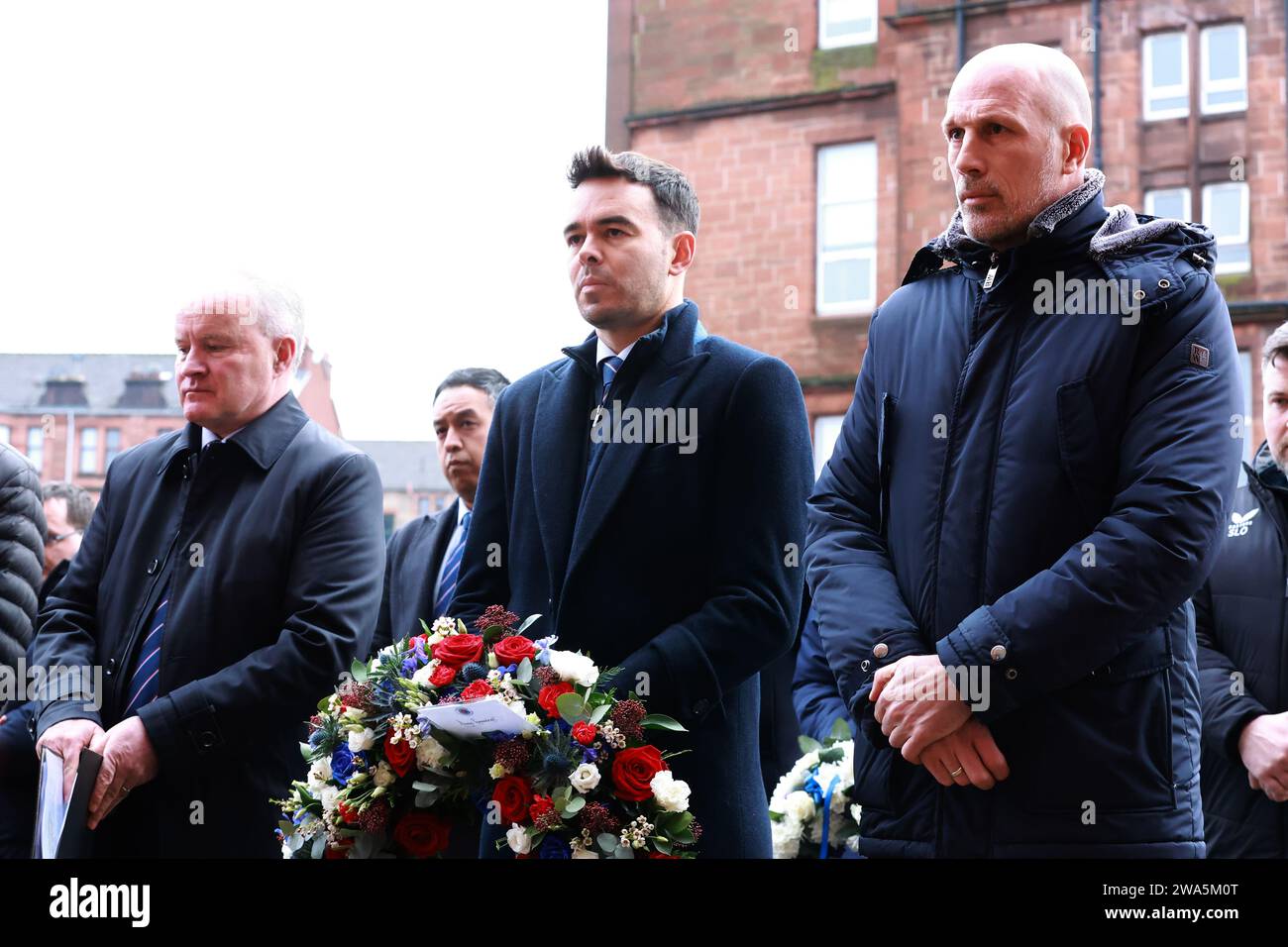 Left to right, Rangers chairman John Bennett, CEO James Bisgrove and ...