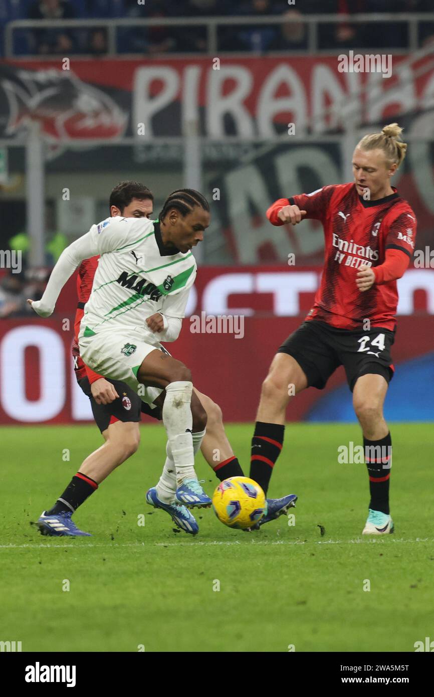 30 December 2023 Milan - Italy - sport, soccer - Milan vs Sassuolo ...
