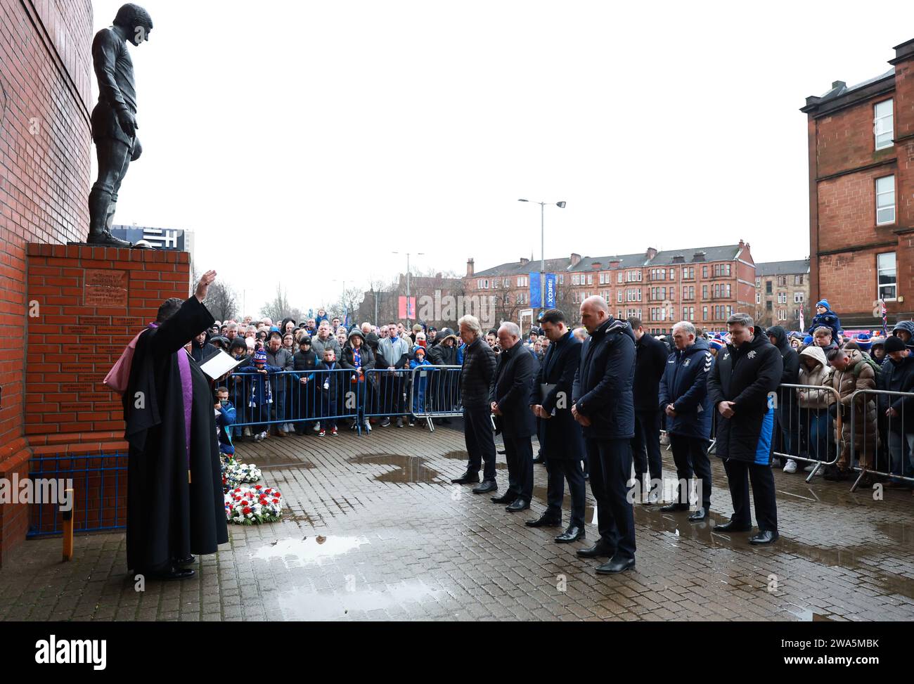 Left to right, Rangers director Alastair Johnston, chairman John ...