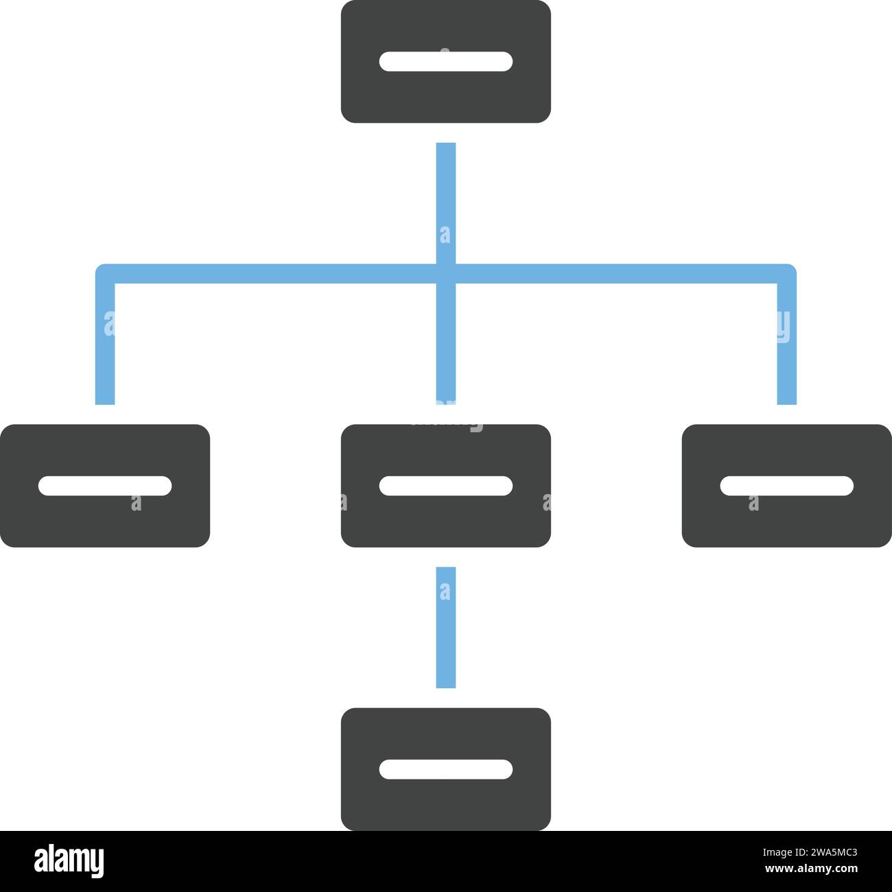 Draw Hierarchy icon vector image Stock Vector Image & Art - Alamy