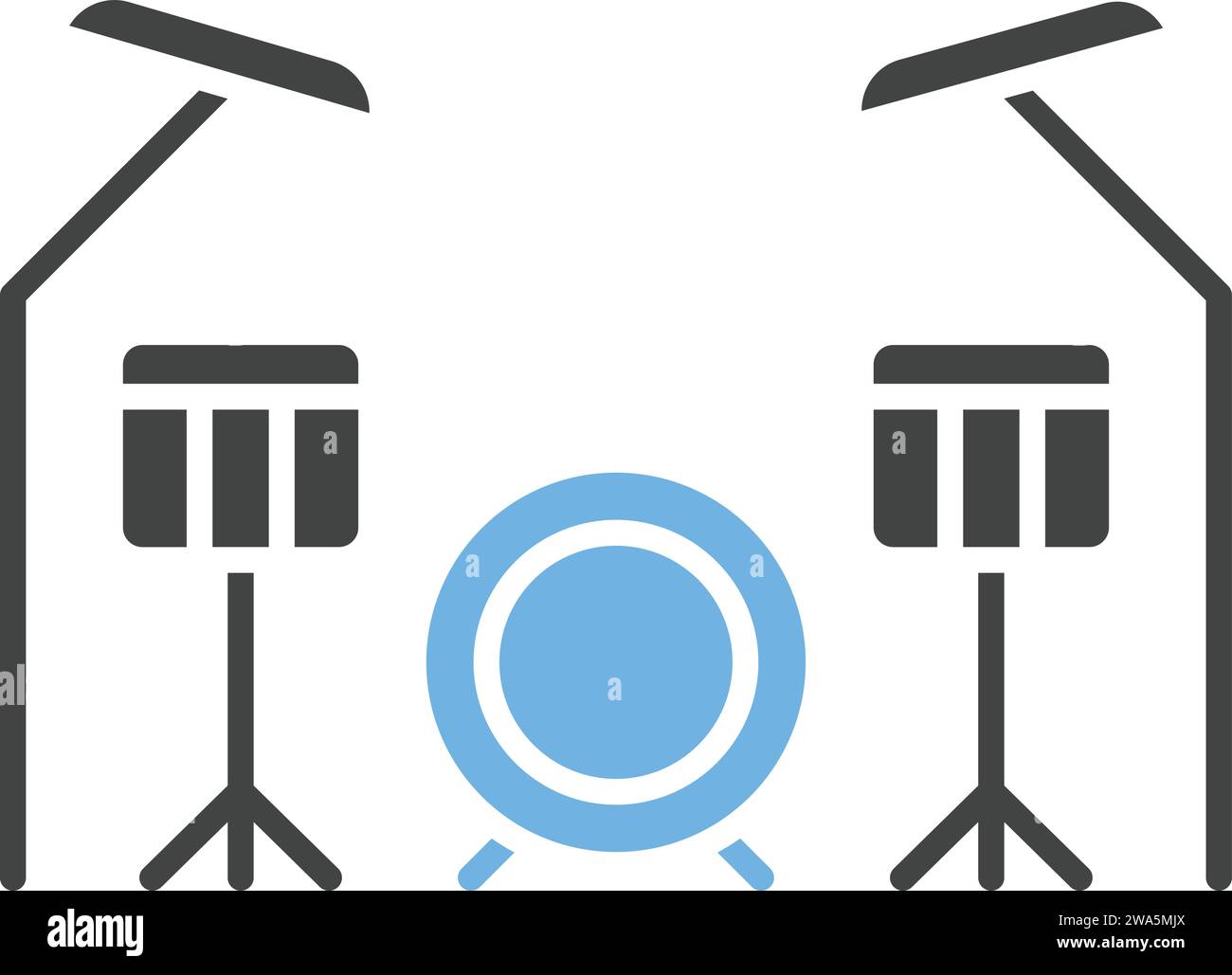 Drums icon vector image Stock Vector Image & Art - Alamy