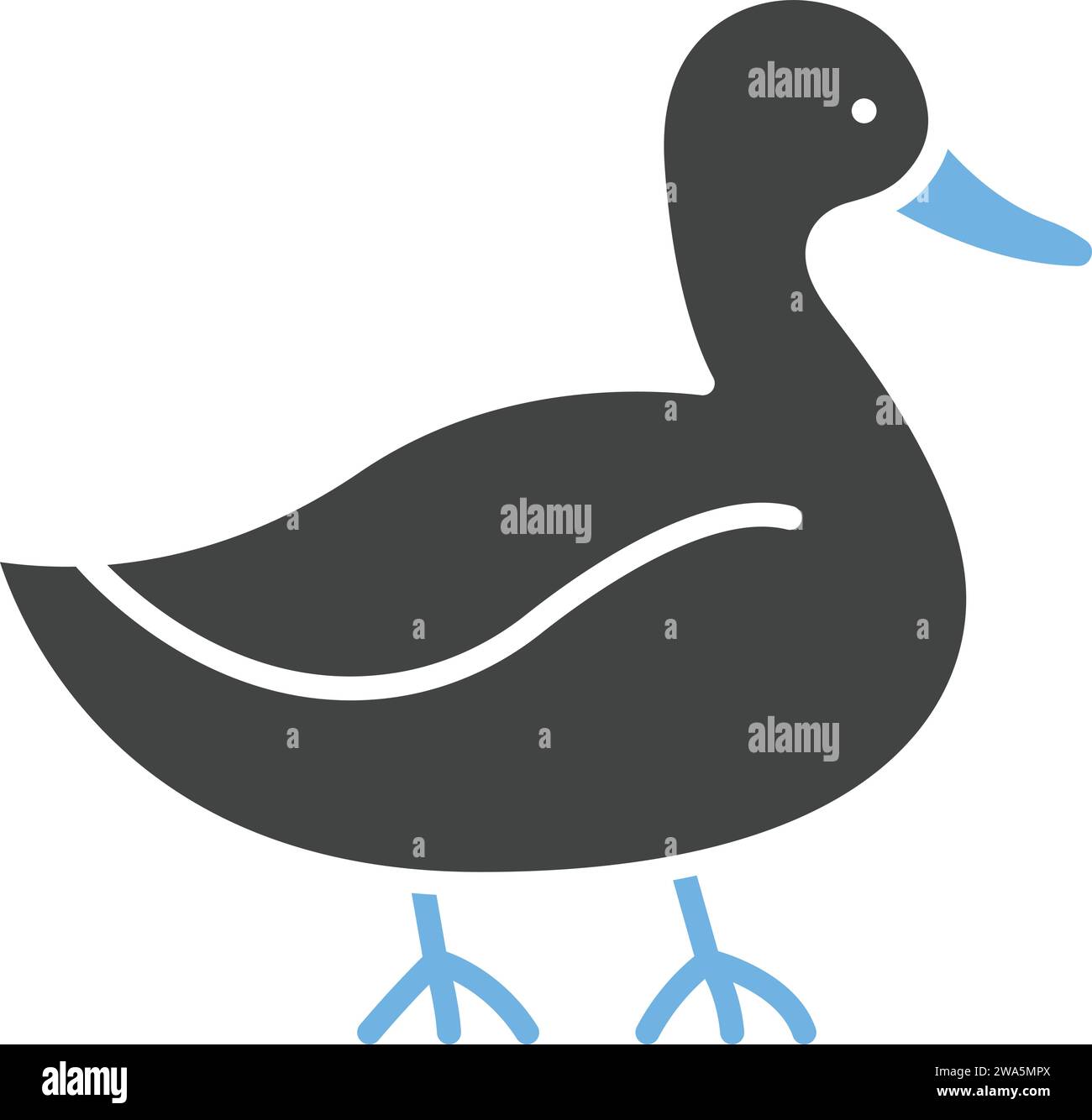 Duck icon vector image Stock Vector Image & Art - Alamy