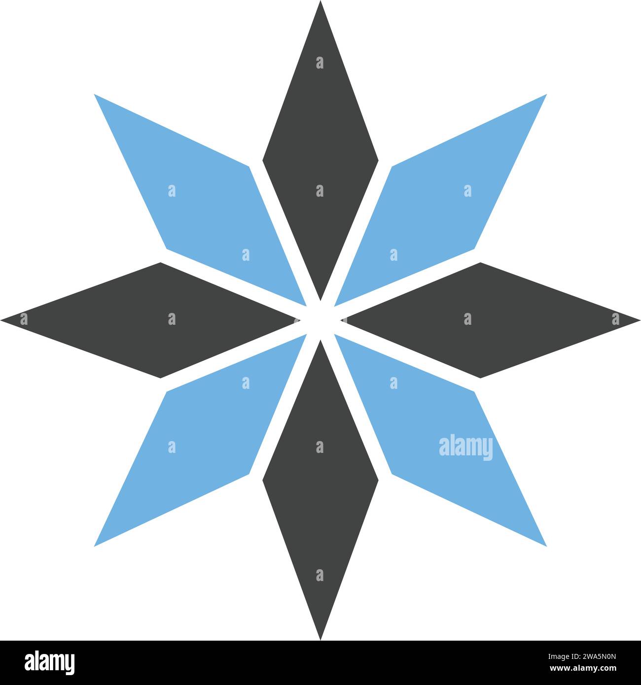 Eight pointed star design hi-res stock photography and images - Alamy