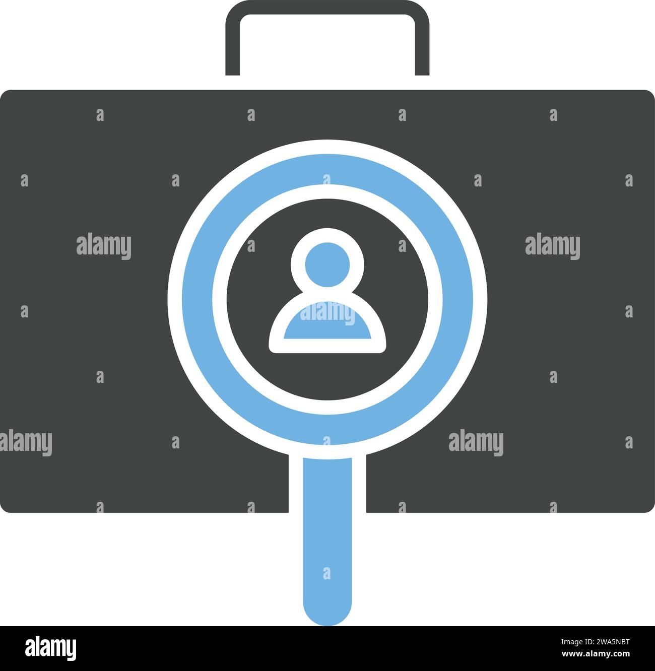 Employees Search icon vector image Stock Vector Image & Art - Alamy