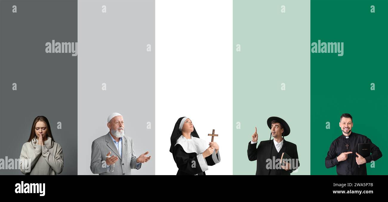 World religions collage hi-res stock photography and images - Alamy