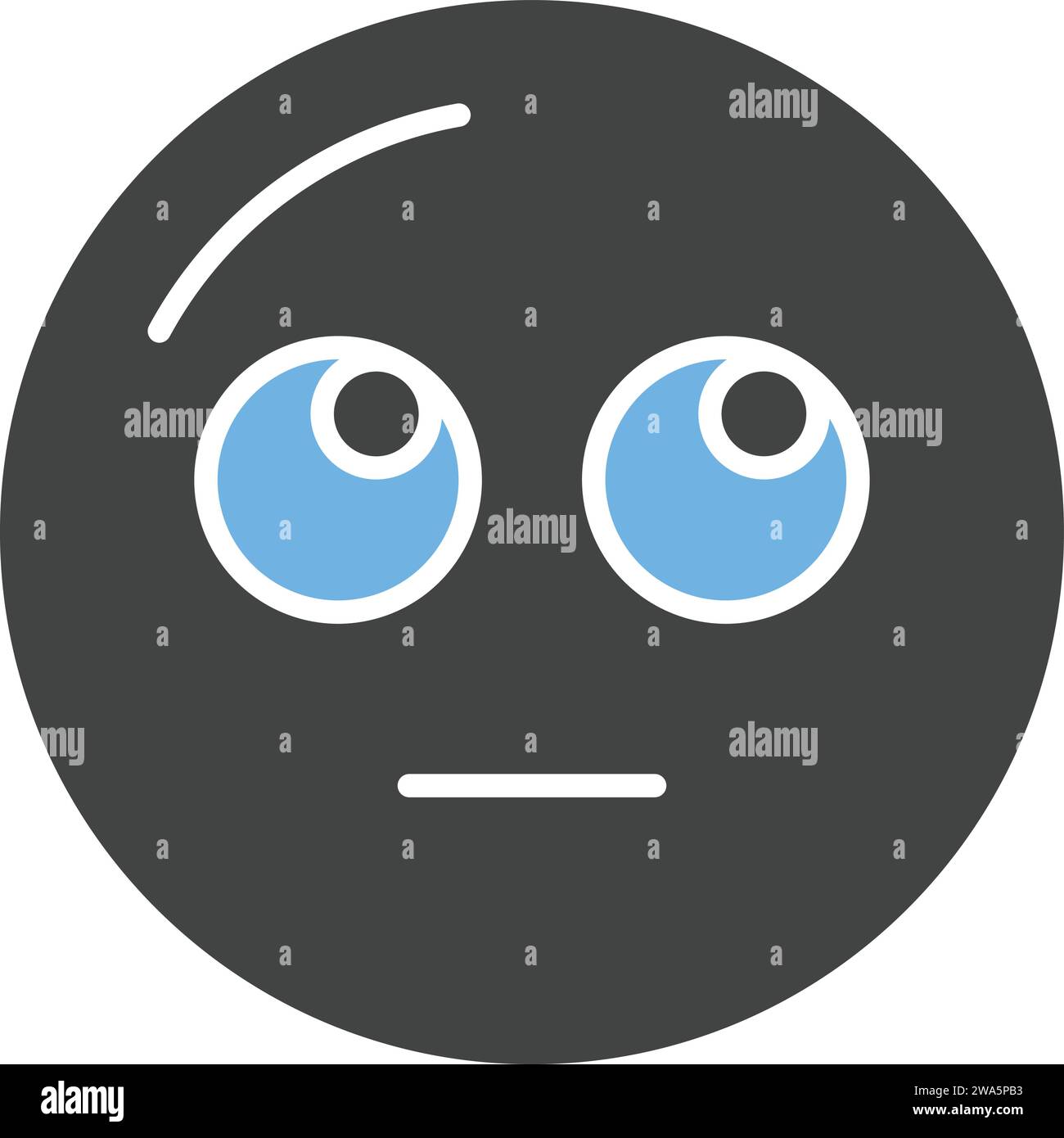 Rolling of the eyes Cut Out Stock Images & Pictures - Alamy