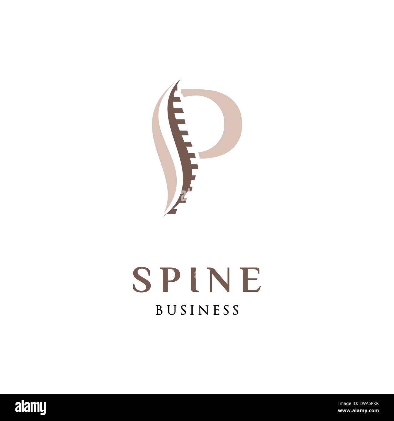Spine center logo Cut Out Stock Images & Pictures - Alamy