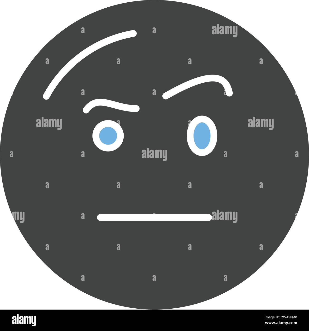 Raised eyebrow eyebrows Stock Vector Images - Alamy