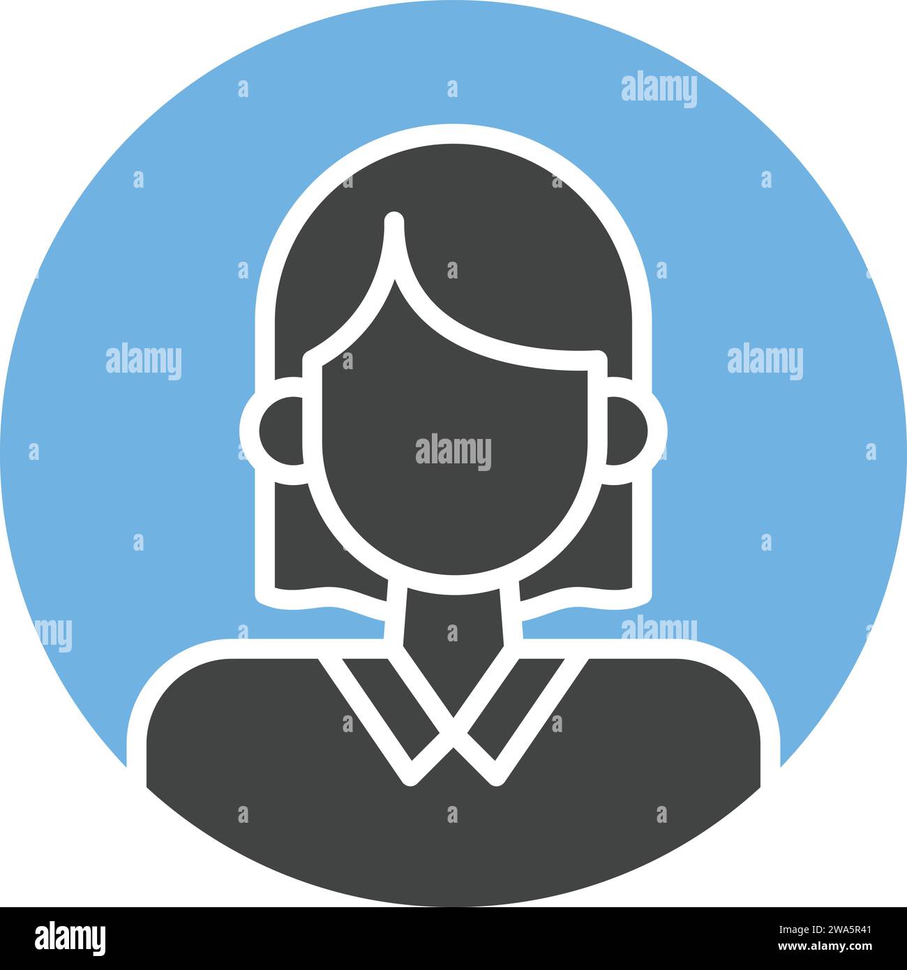 Female Profile icon vector image Stock Vector Image & Art - Alamy