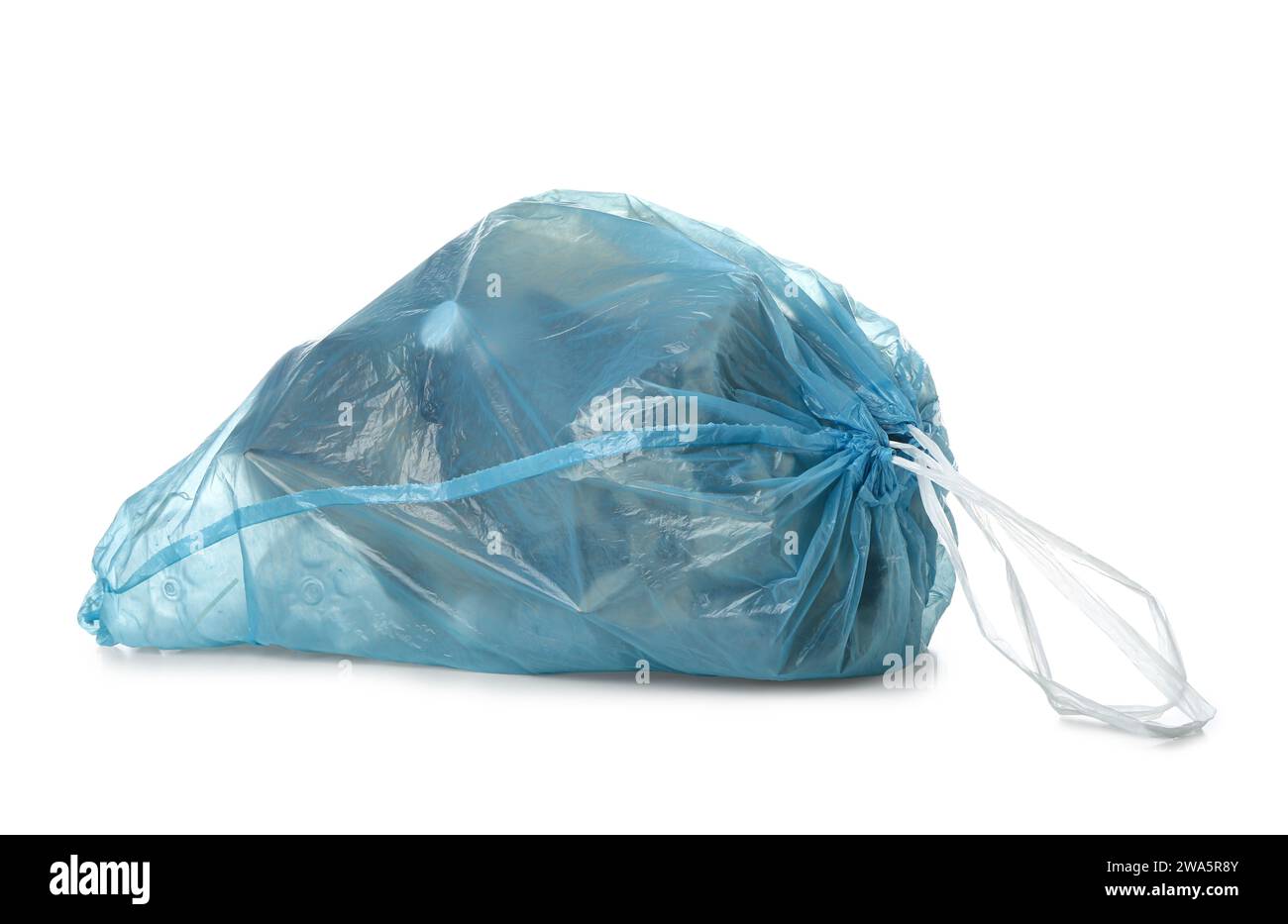 Garbage bag with different trash isolated on white background Stock ...