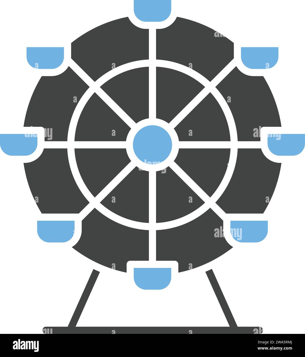 Ferris Wheel icon vector image Stock Vector Image & Art - Alamy