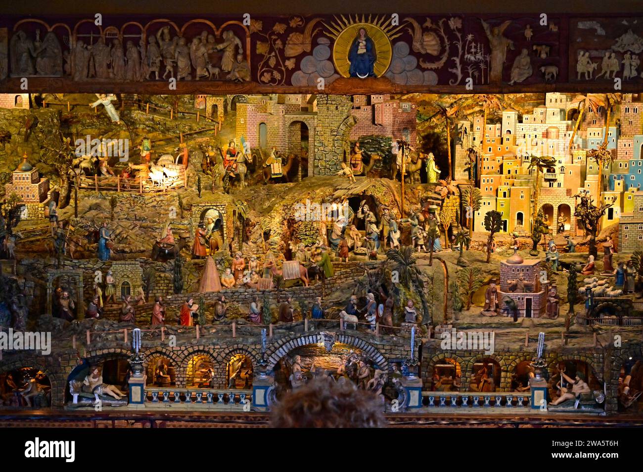 Christkindl, Steyr, Austria - 12 27 2023 - Mechanical nativity scene in ...