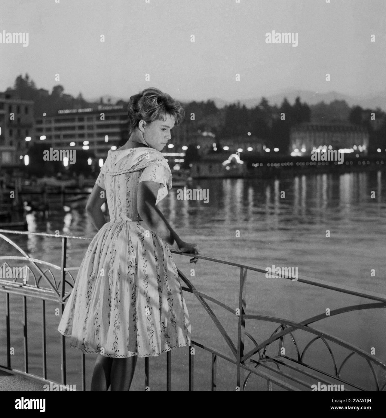 Hotel am lago maggiore Black and White Stock Photos & Images - Alamy