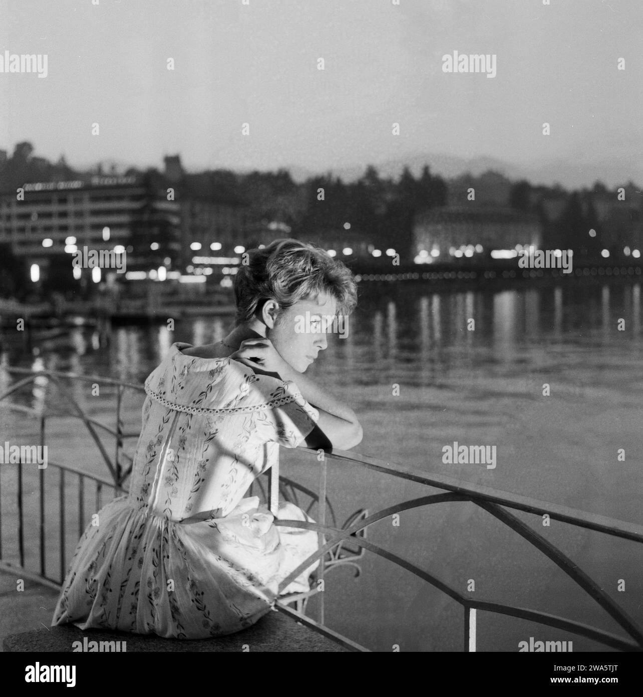 Hotel am lago maggiore Black and White Stock Photos & Images - Alamy