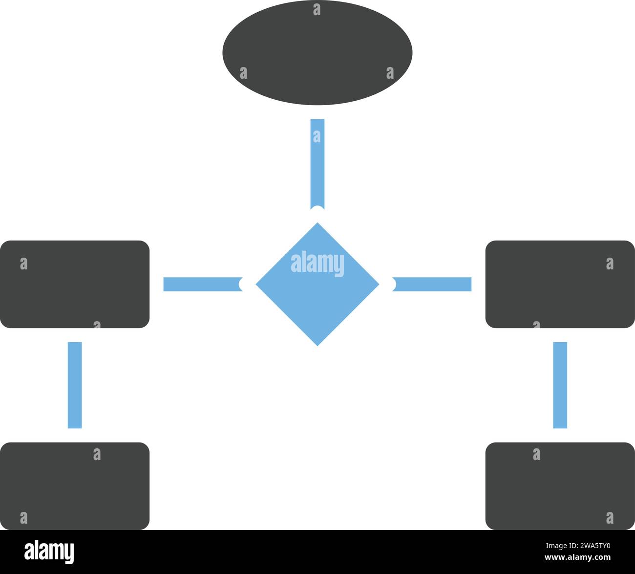Flowchart icon vector image Stock Vector Image & Art - Alamy