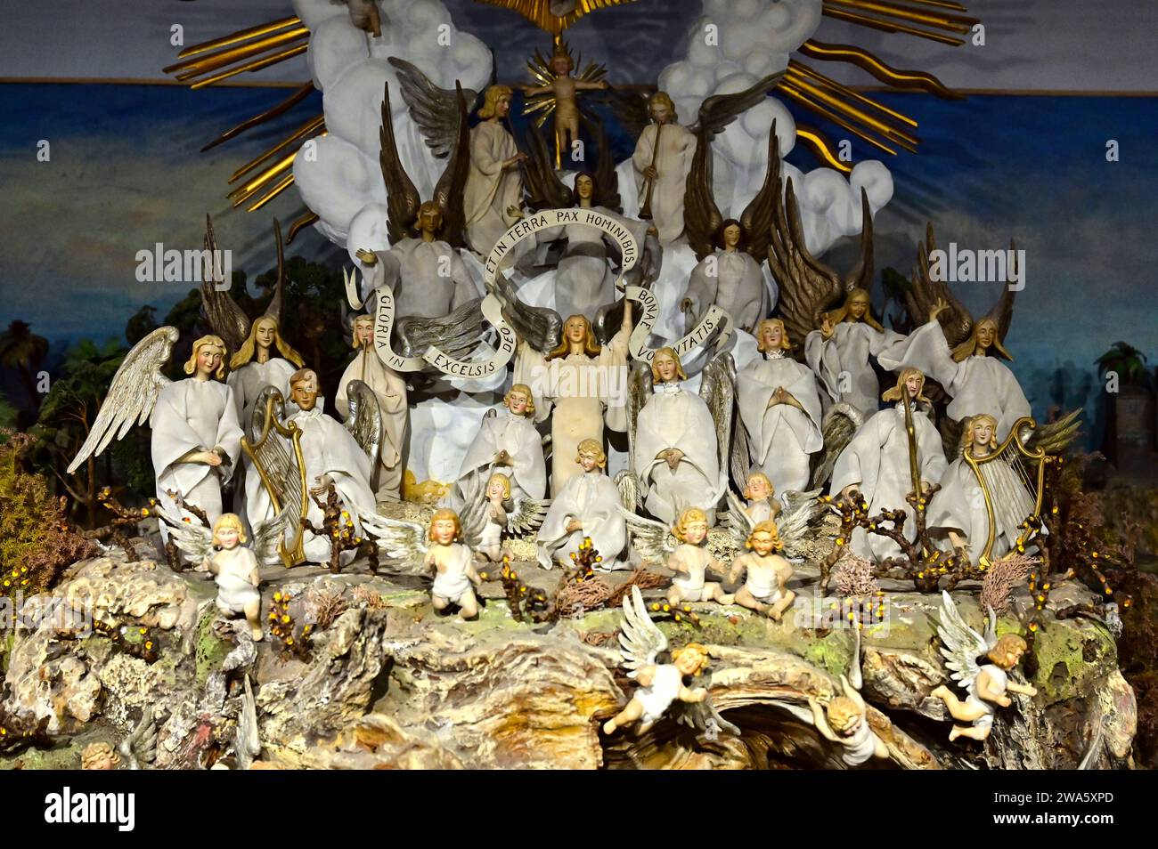 Christkindl Steyr Austria - 12 27 2023 - Pöttmesser nativity scene in ...