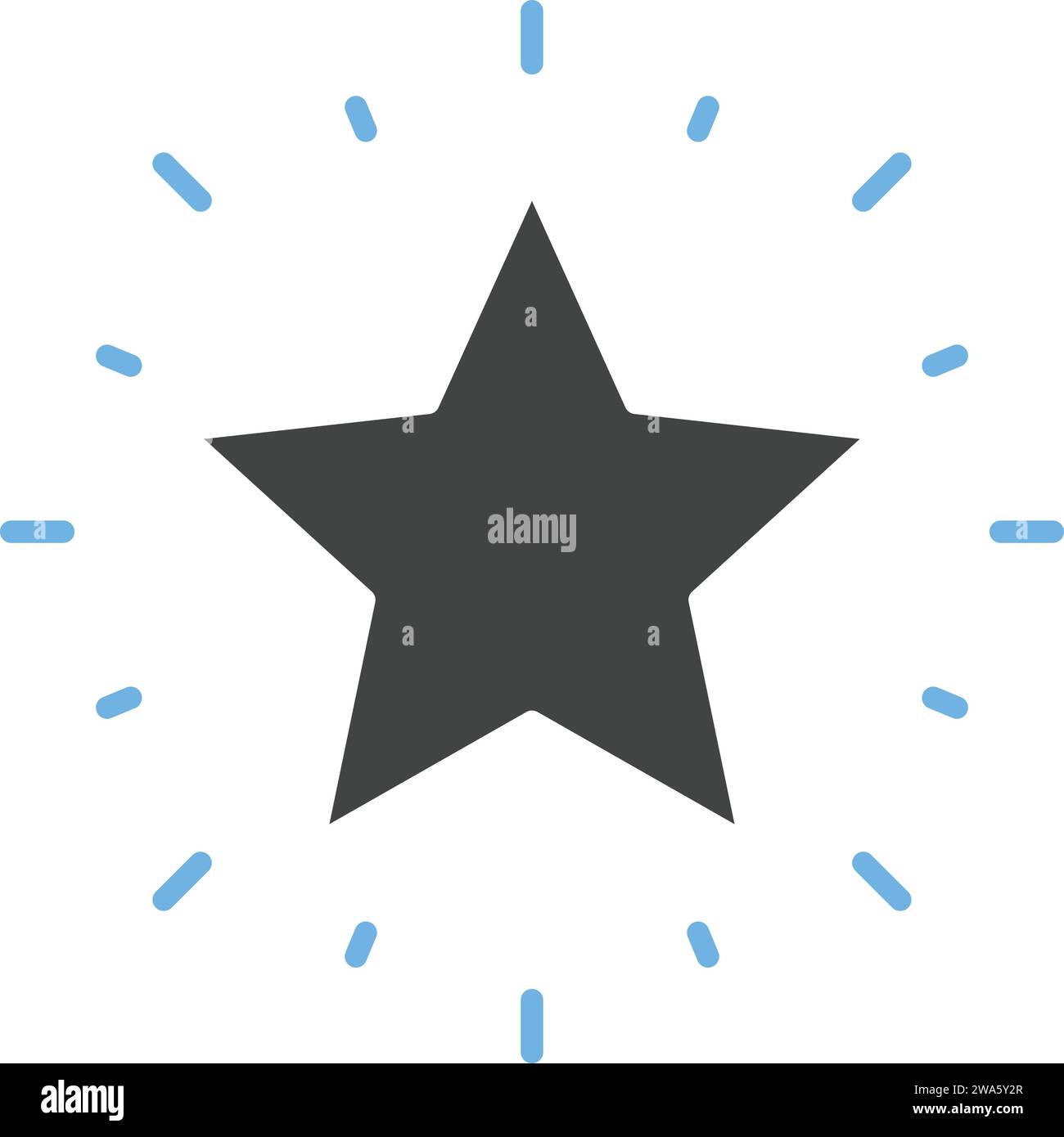 Glowing Star icon vector image Stock Vector Image & Art - Alamy