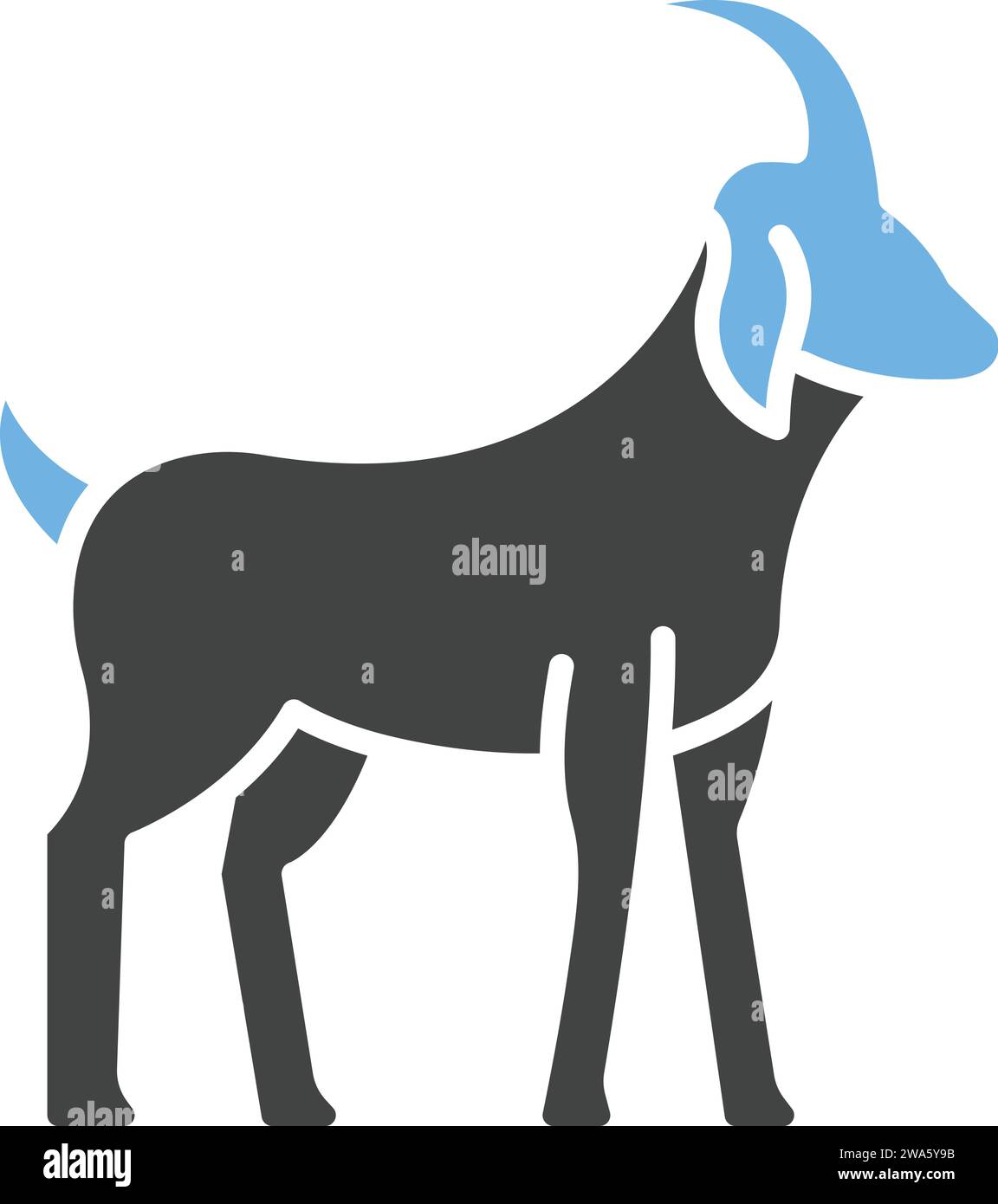 Goat icon hi-res stock photography and images - Alamy
