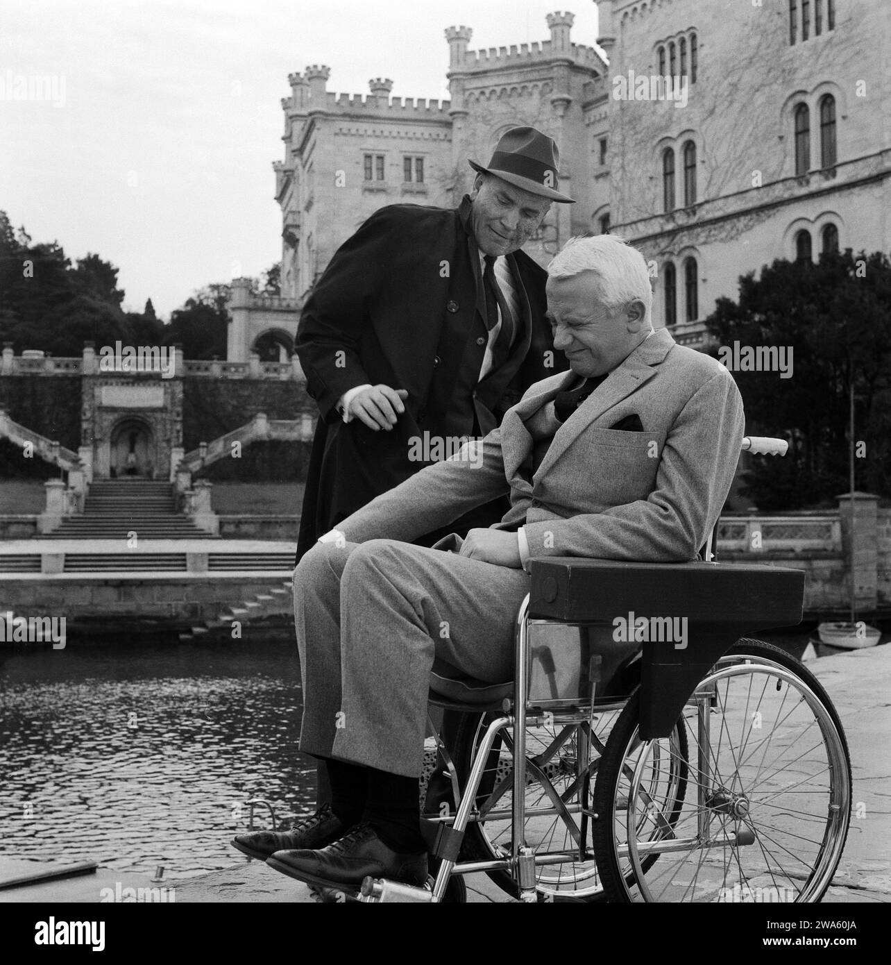 60s wheelchair Black and White Stock Photos & Images - Alamy