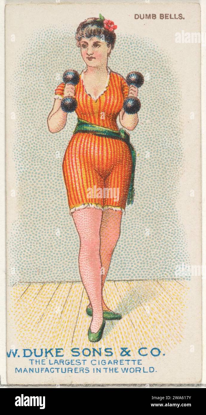 Dumb Bells, from the Gymnastic Exercises series (N77) for Duke brand ...