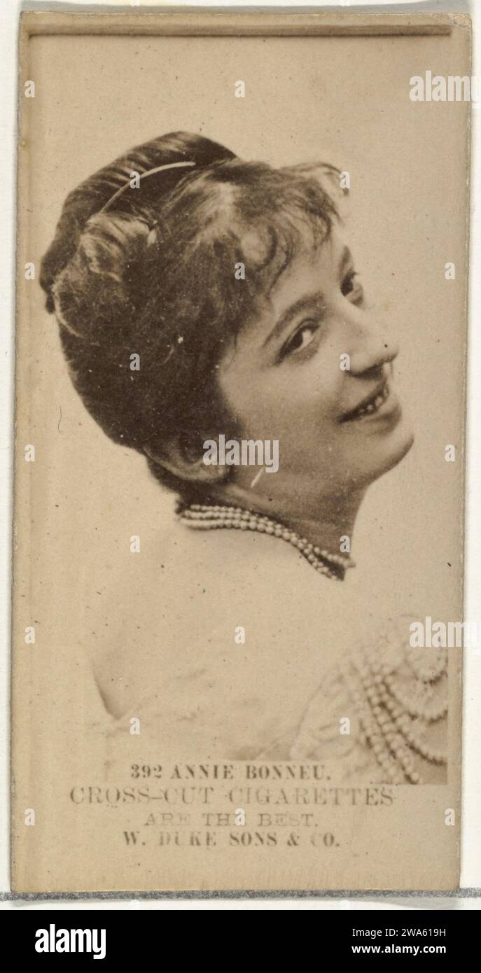 Card Number 392, Annie Bonneu, from the Actors and Actresses series ...