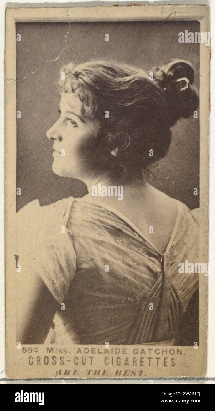 Card Number 594, Miss Adelaide Datchon, from the Actors and Actresses ...