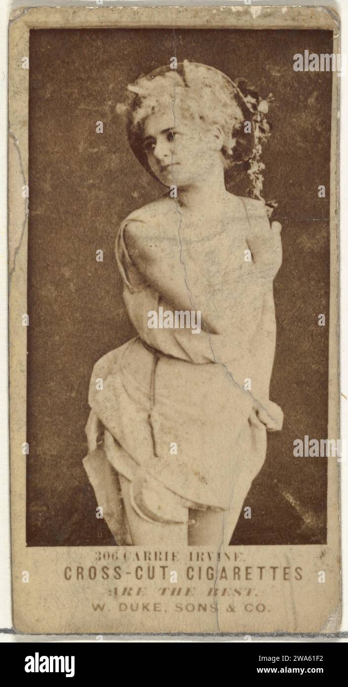 Card Number 306, Carrie Irvine, from the Actors and Actresses series ...