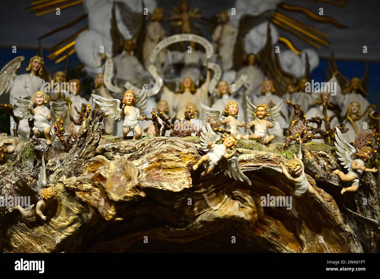 Christkindl Steyr Austria - 12 27 2023 - Pöttmesser nativity scene in ...