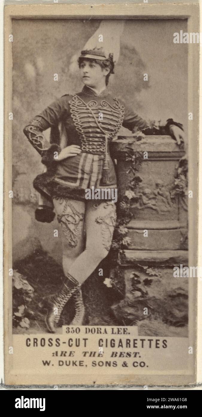 Card Number 350, Dora Lee, from the Actors and Actresses series (N145-3 ...