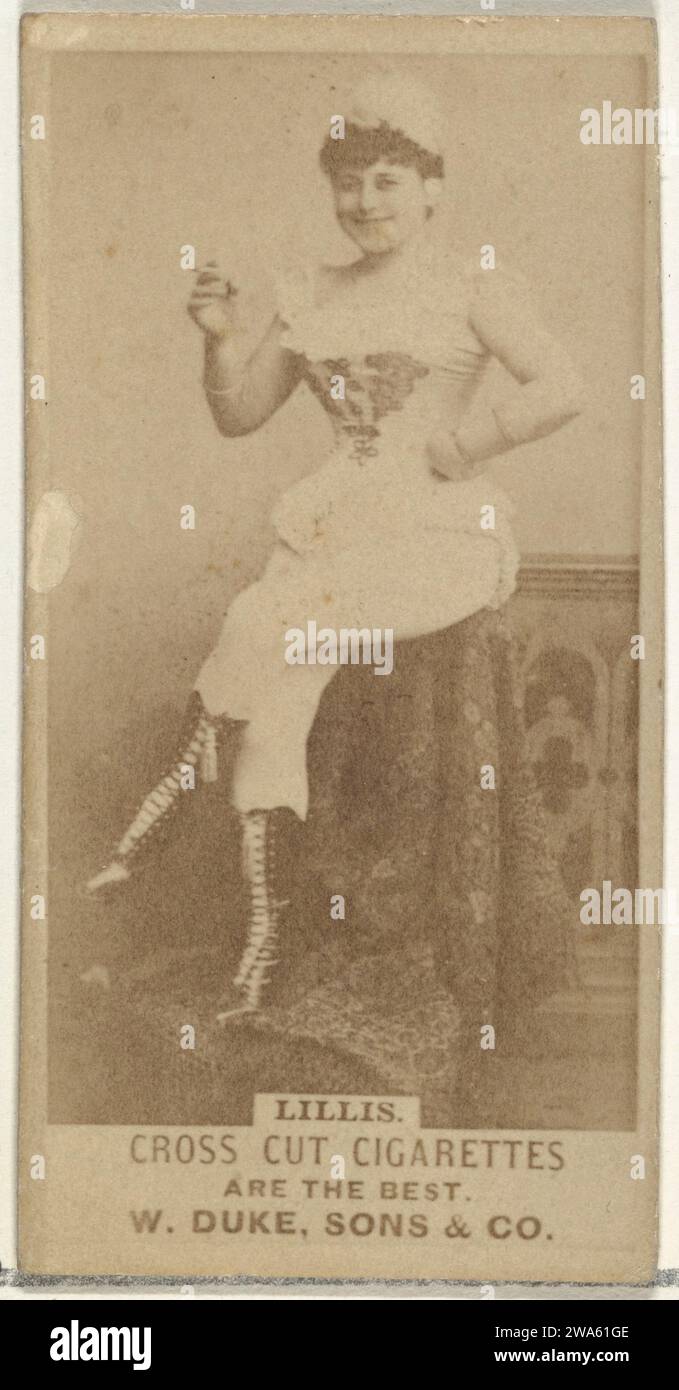 Lillis, from the Actors and Actresses series (N145-3) issued by Duke ...