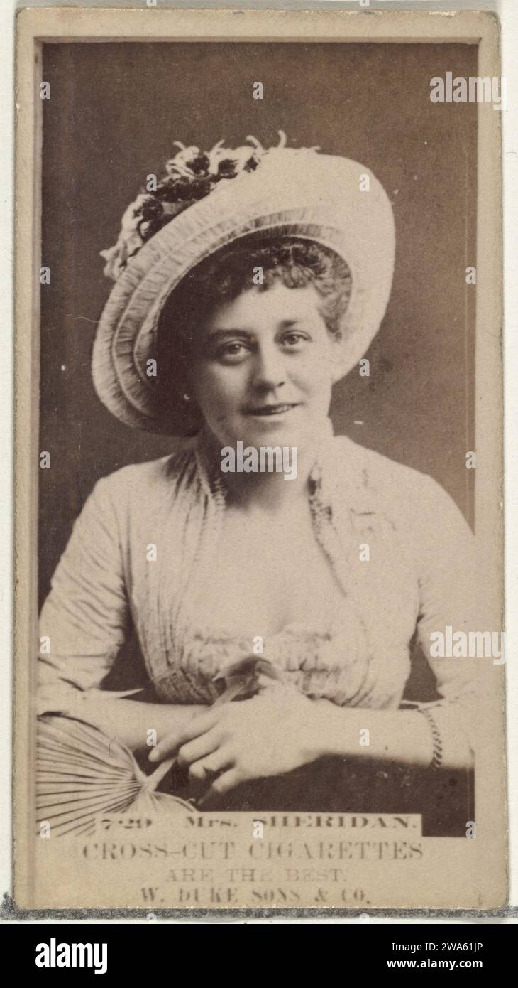 Card Number 729, Mrs. Sheridan, from the Actors and Actresses series (N145-3) issued by Duke ...