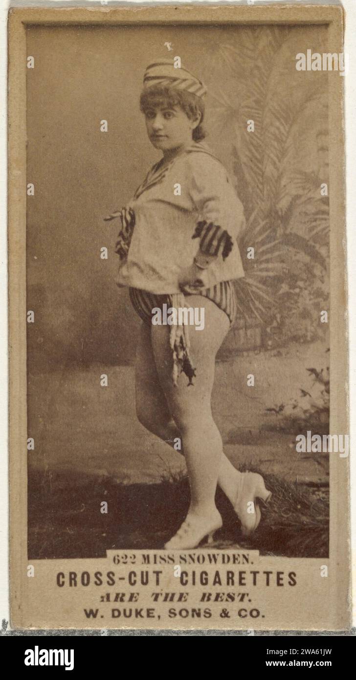 Card Number 622, Miss Snowden, from the Actors and Actresses series ...