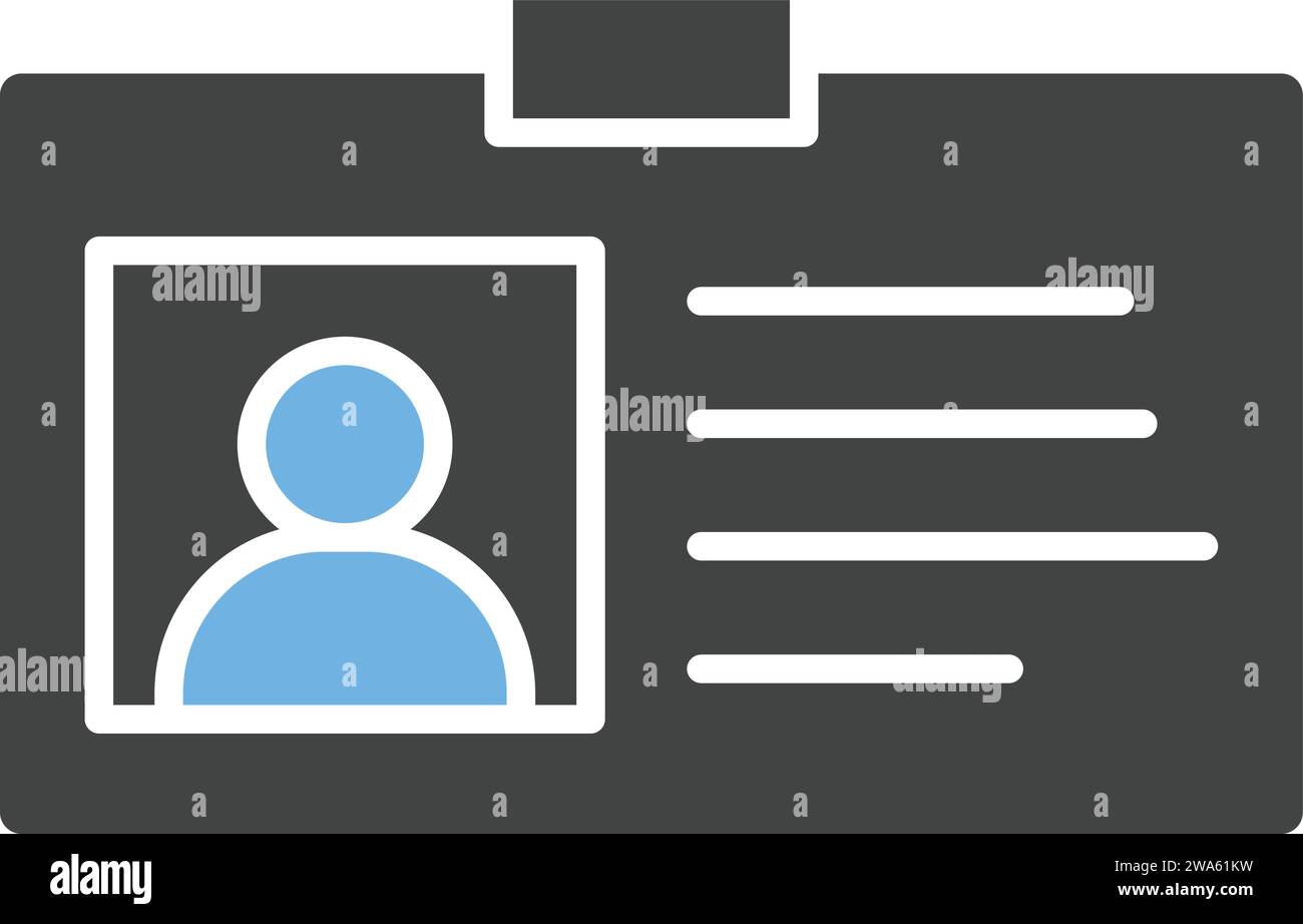 Identity Card icon vector image Stock Vector Image & Art - Alamy