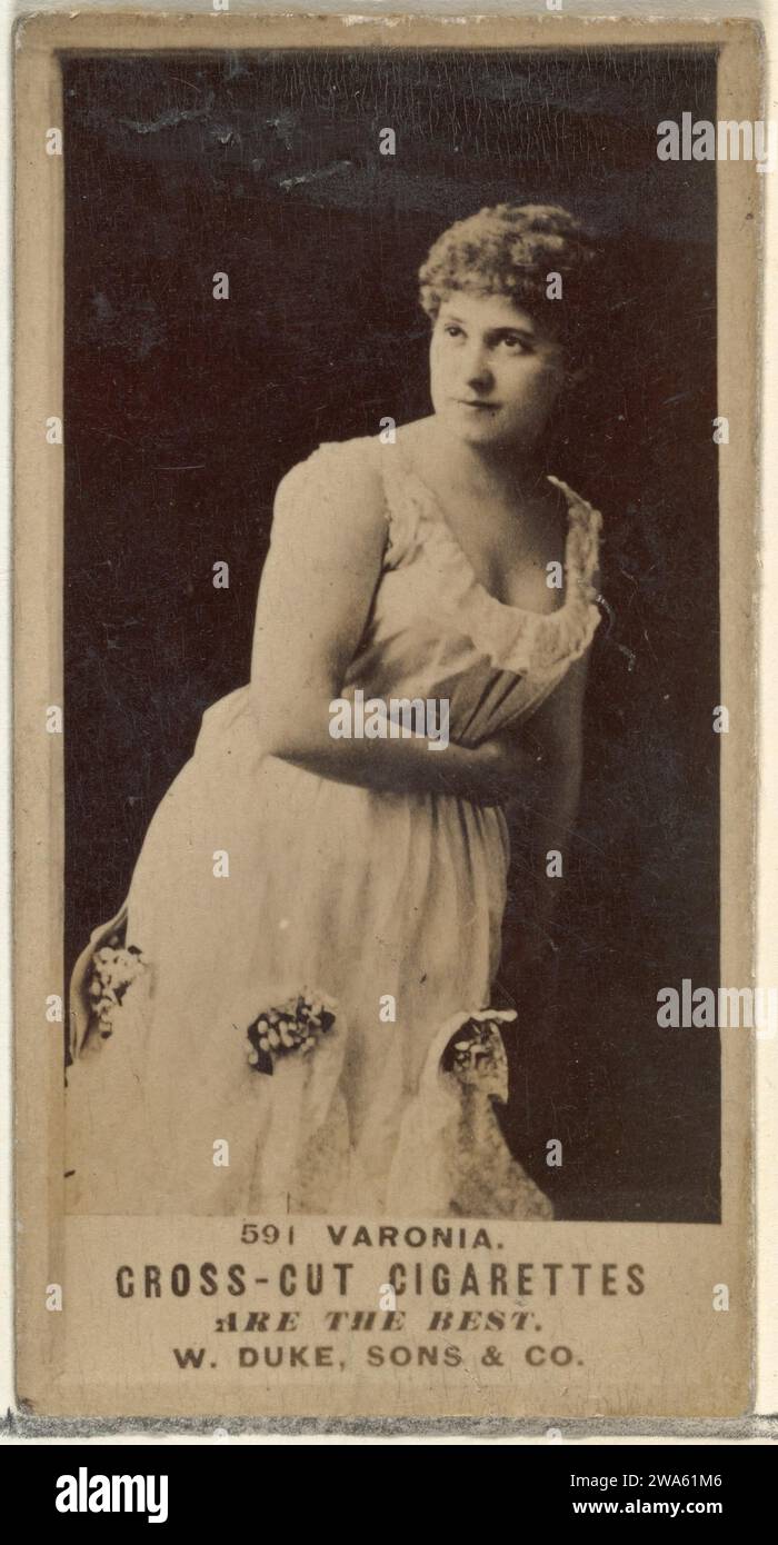 Card Number 591, Varonia, from the Actors and Actresses series (N145-3 ...