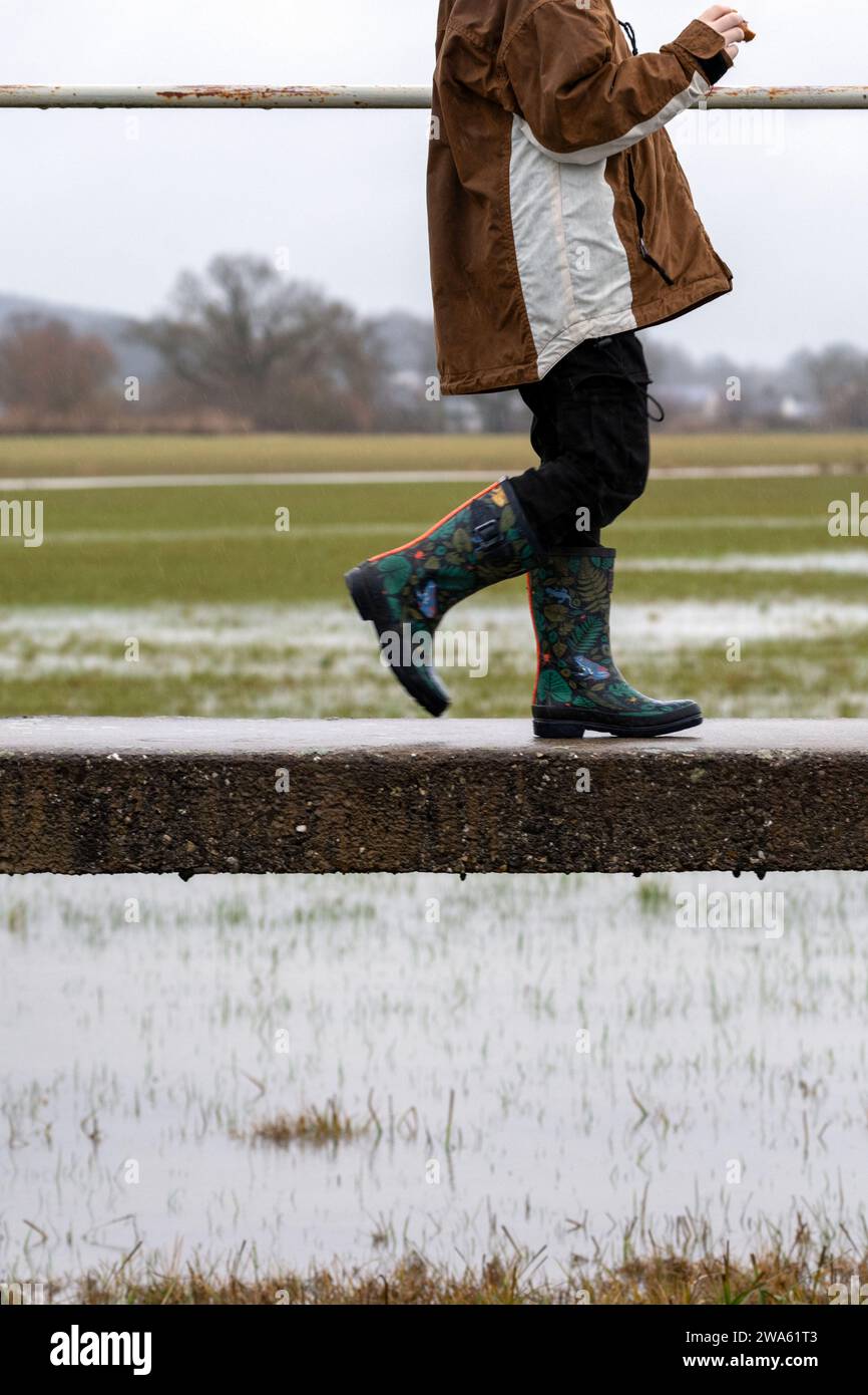 Rubber boots for the flood hi-res stock photography and images - Alamy