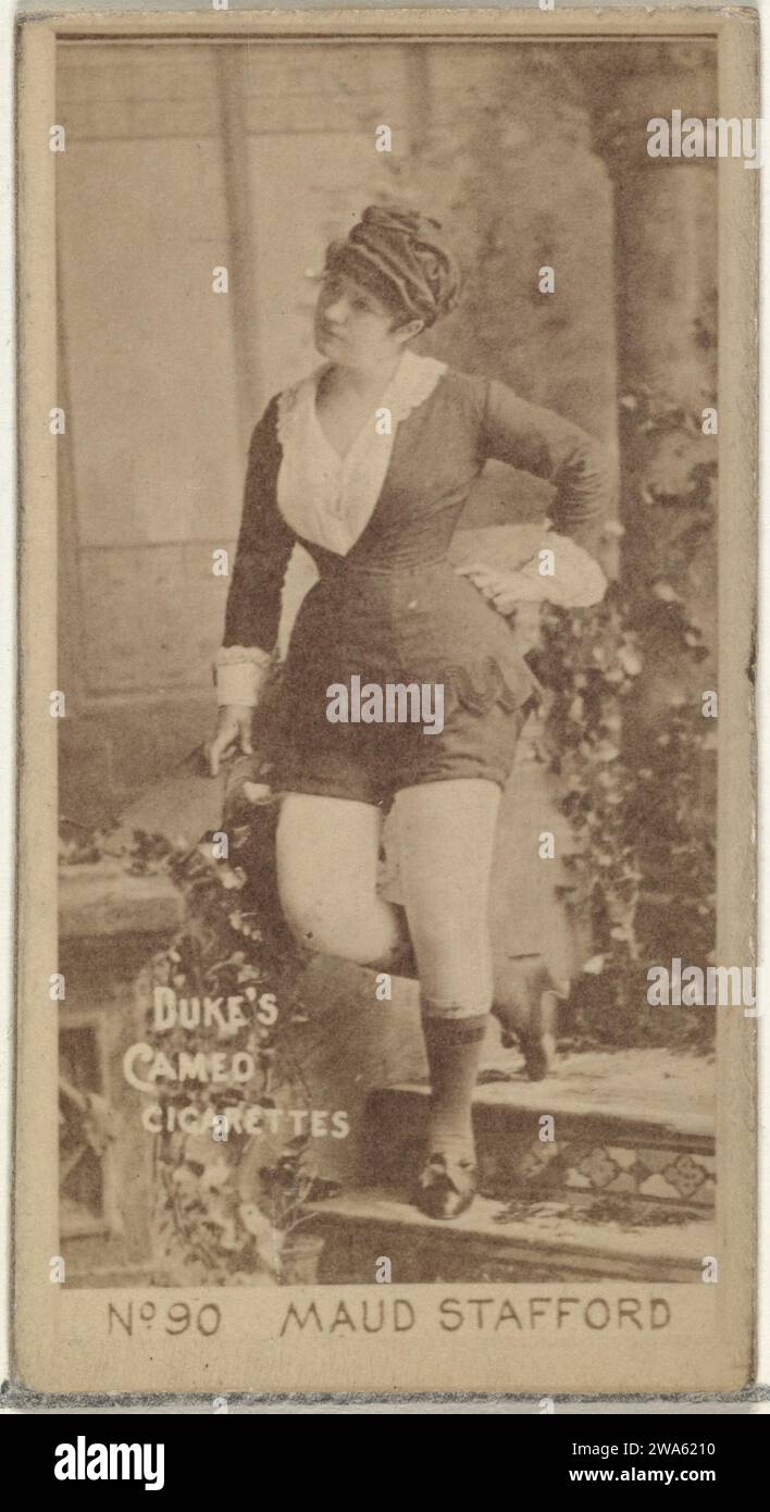 Card Number 90, Maud Stafford, from the Actors and Actresses series ...