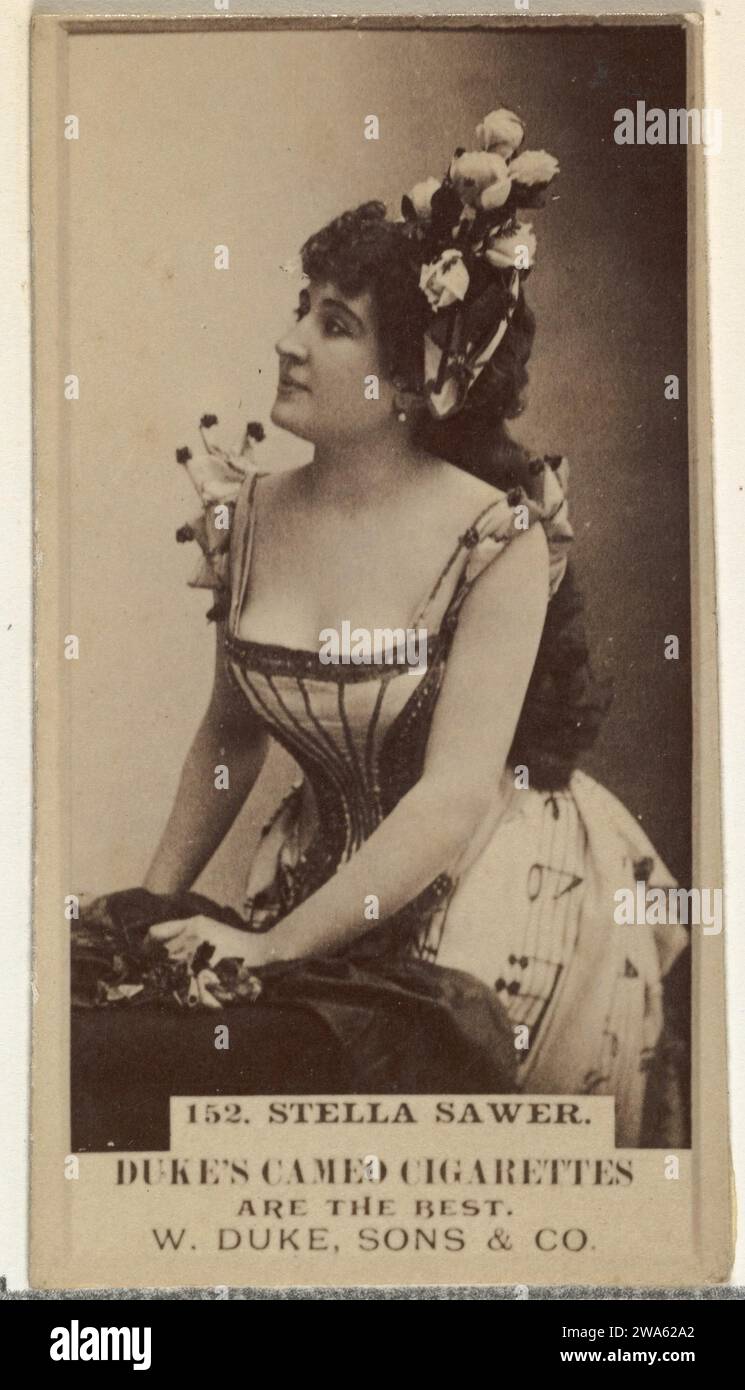 Card Number 152, Stella Sawer, from the Actors and Actresses series ...