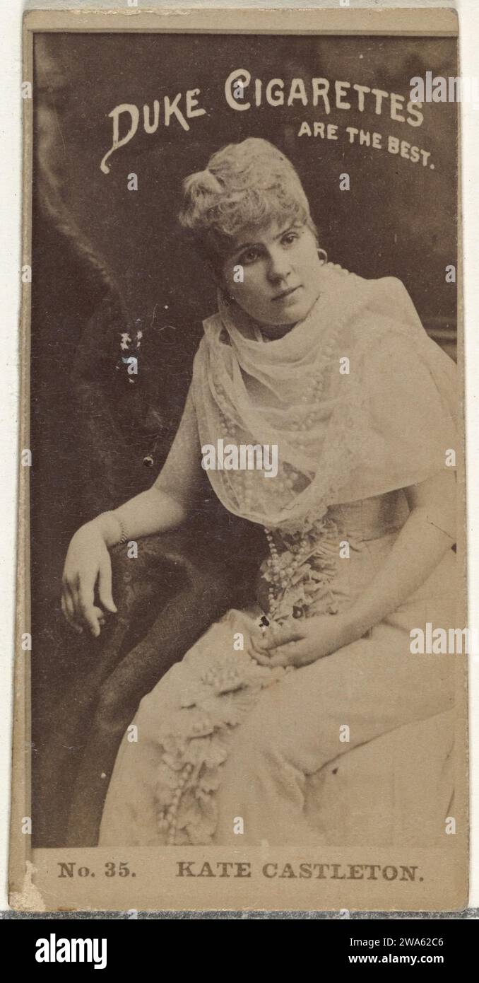 Card Number 35, Kate Castleton, from the Actors and Actresses series ...