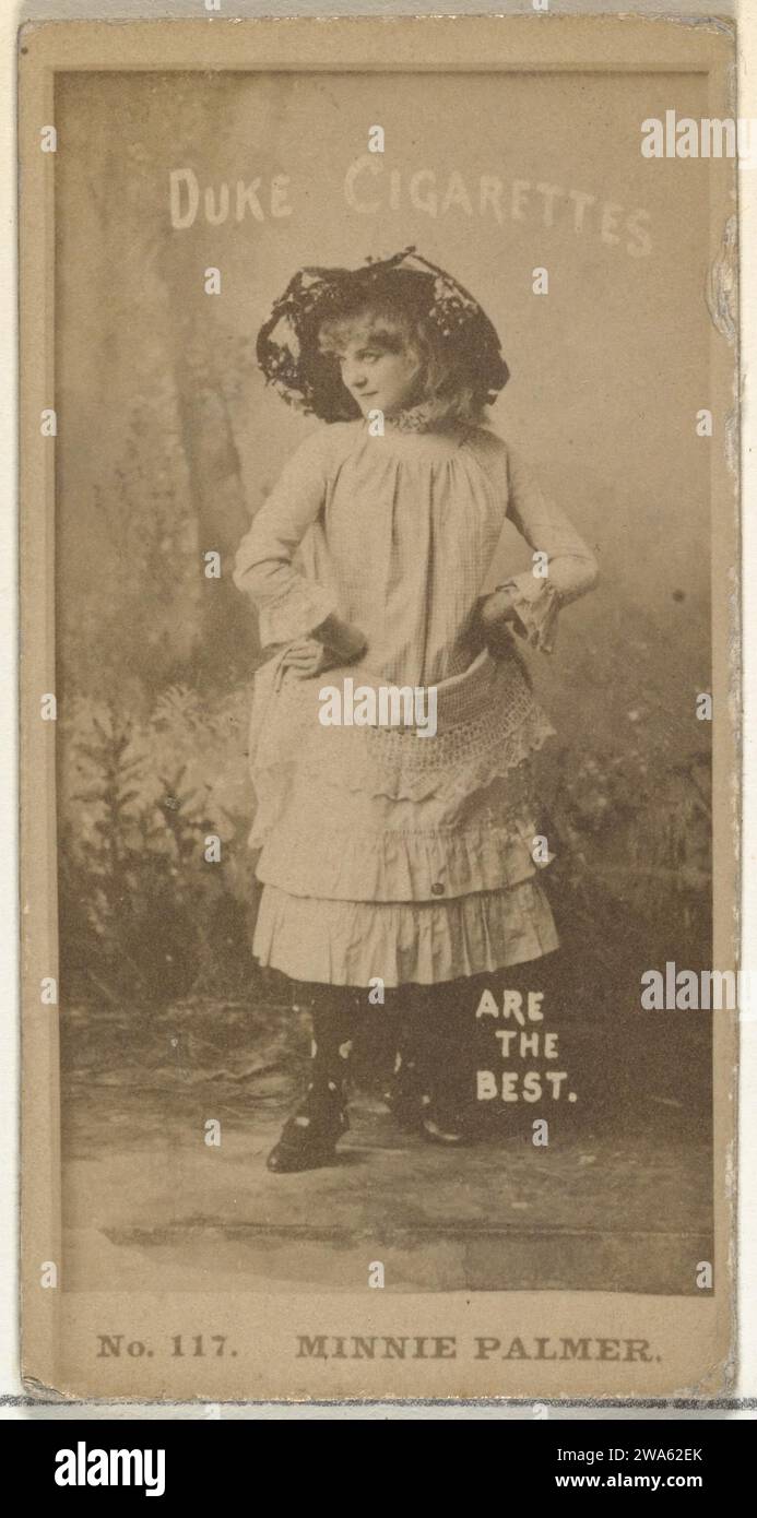 Card Number 117, Minnie Palmer, from the Actors and Actresses series ...