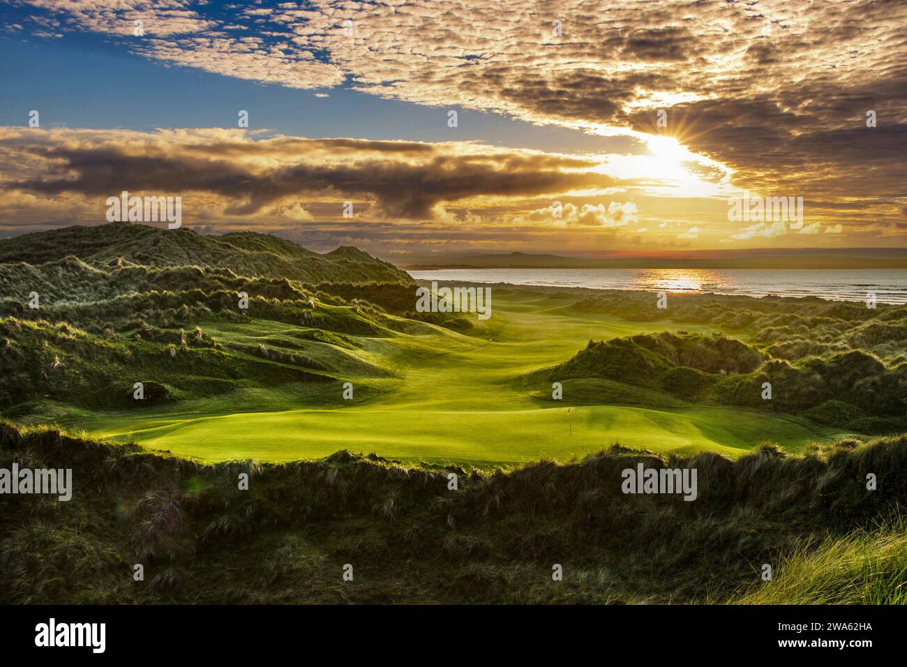 Sunset at Enniscrone Golf Club, County Sligo, Ireland Stock Photo - Alamy Sunset at Enniscrone Golf Club, County Sligo, Ireland Stock Photo - Alamy