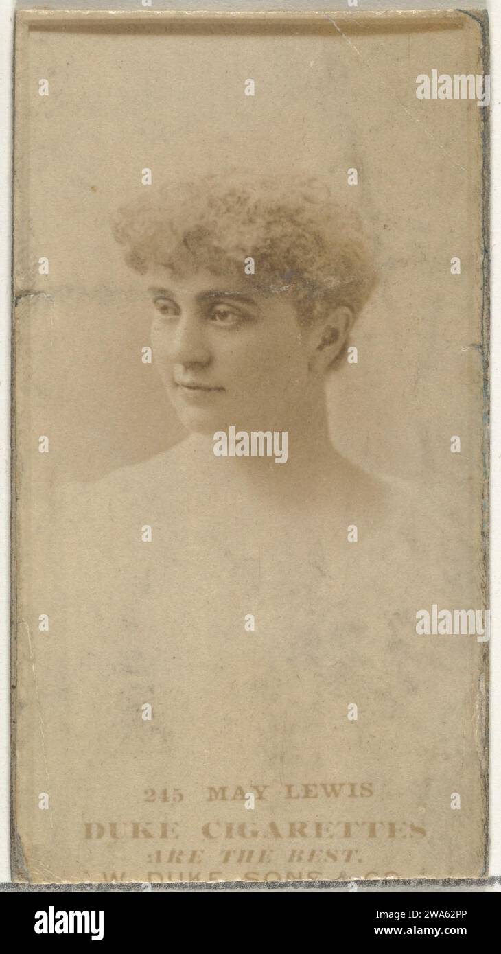 Card Number 245, May Lewis, from the Actors and Actresses series (N145 ...