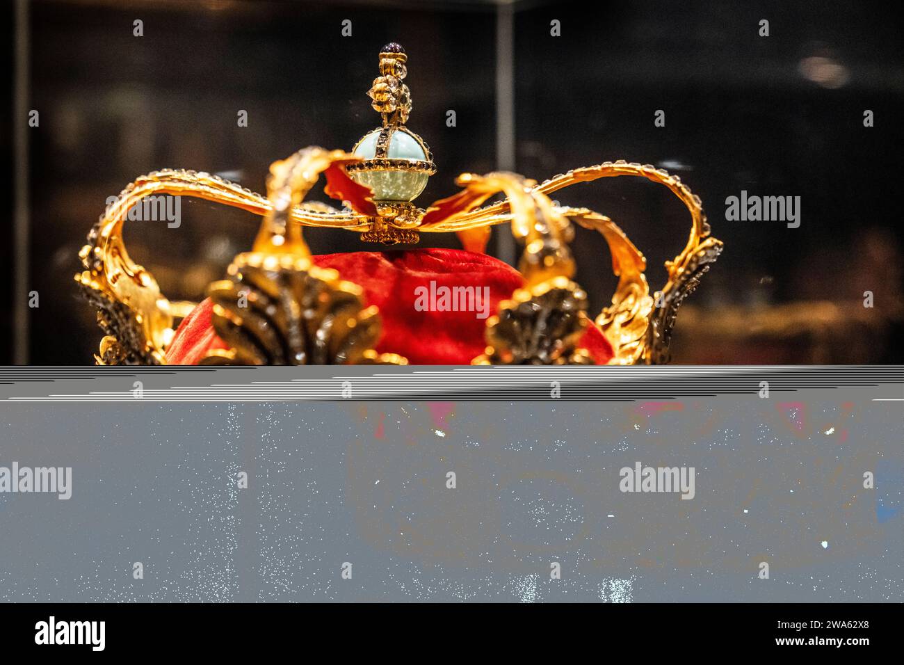 Christian V's crown at Rosenborg Castle in Copenhagen on Tuesday 2 ...