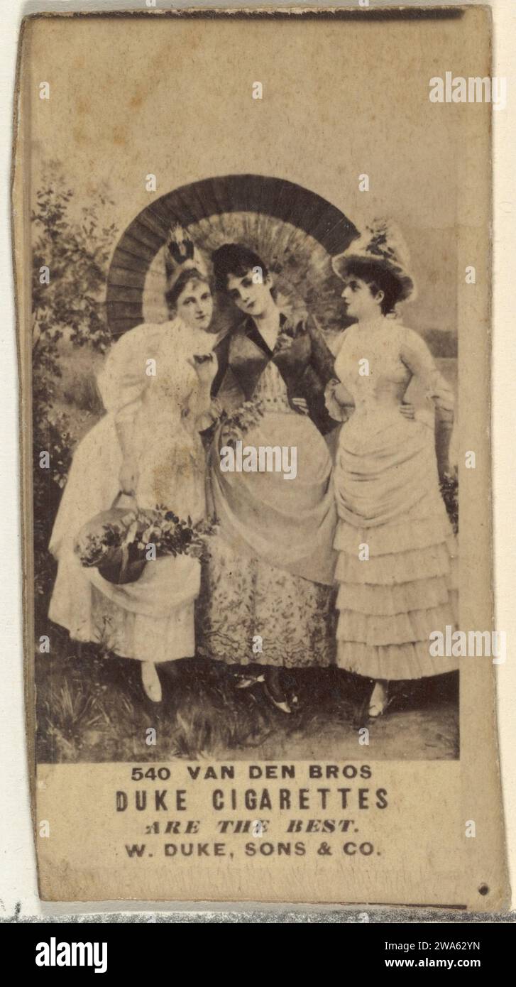 Card Number 540, Van Den Bros., from the Actors and Actresses series ...