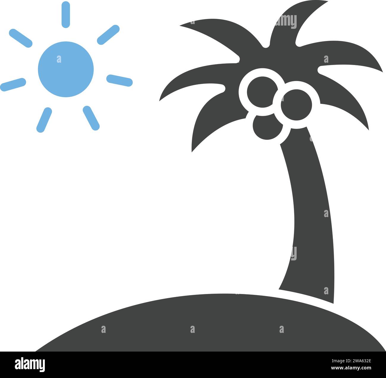 Island icon vector image Stock Vector Image & Art - Alamy