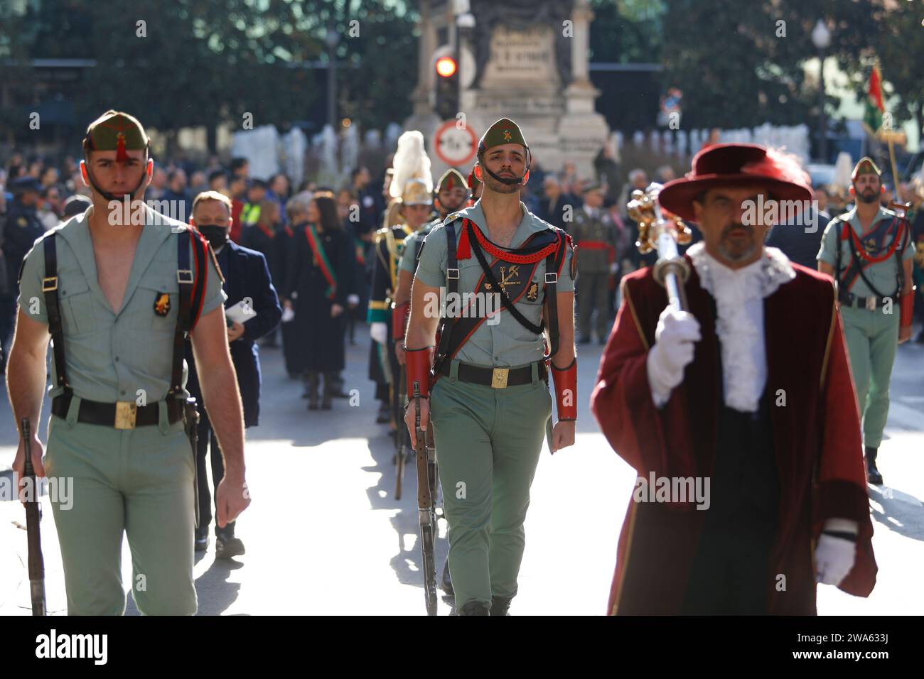 The Legion parades during the celebration of the day of the Intake ...