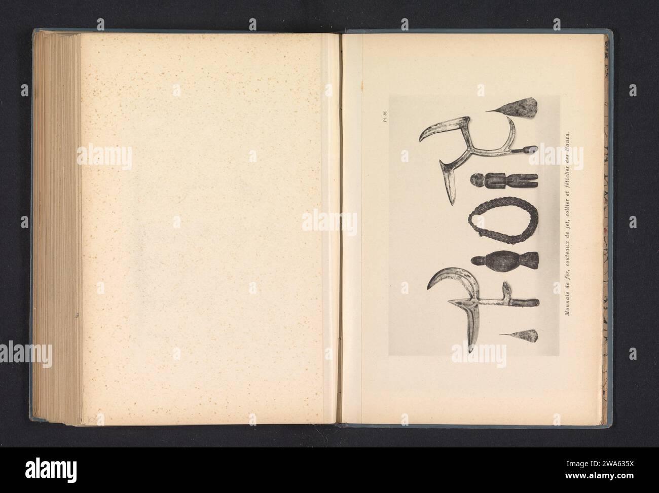 Money, throwing knives, a necklace and idols of the Banza, Franz ...