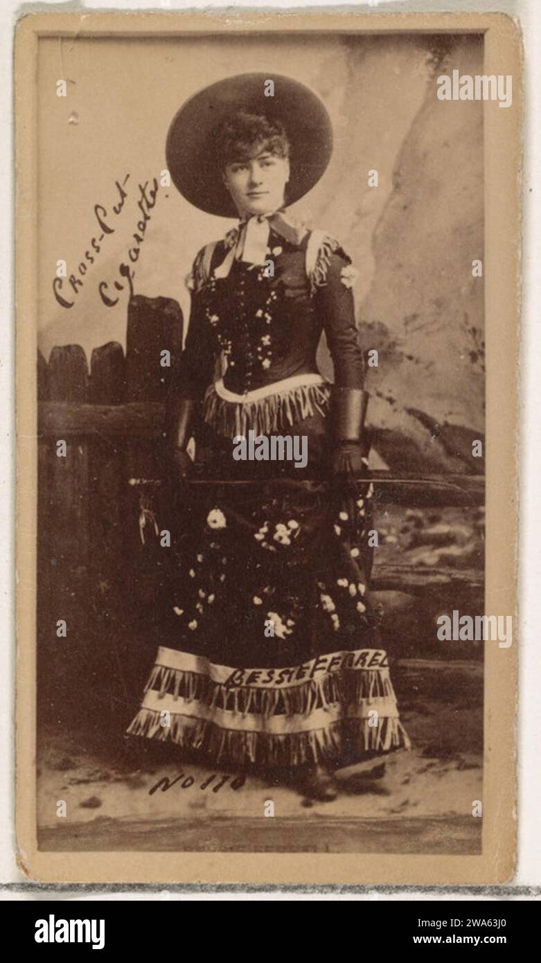 Card Number 110, Bessie Ferrel, from the Actors and Actresses series ...