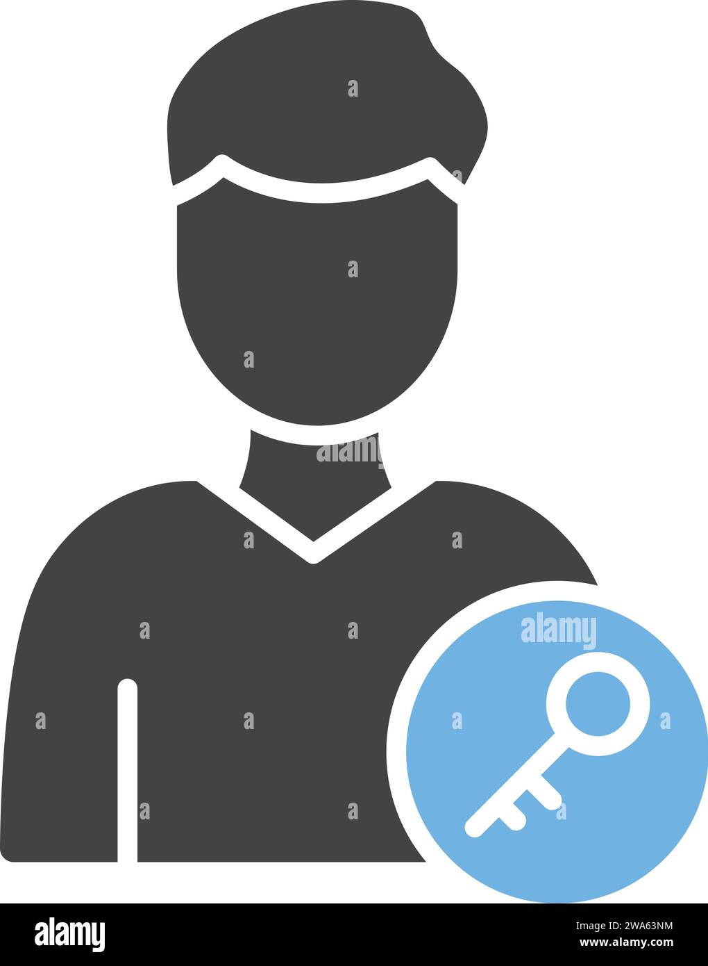 Key Person icon vector image Stock Vector Image & Art - Alamy
