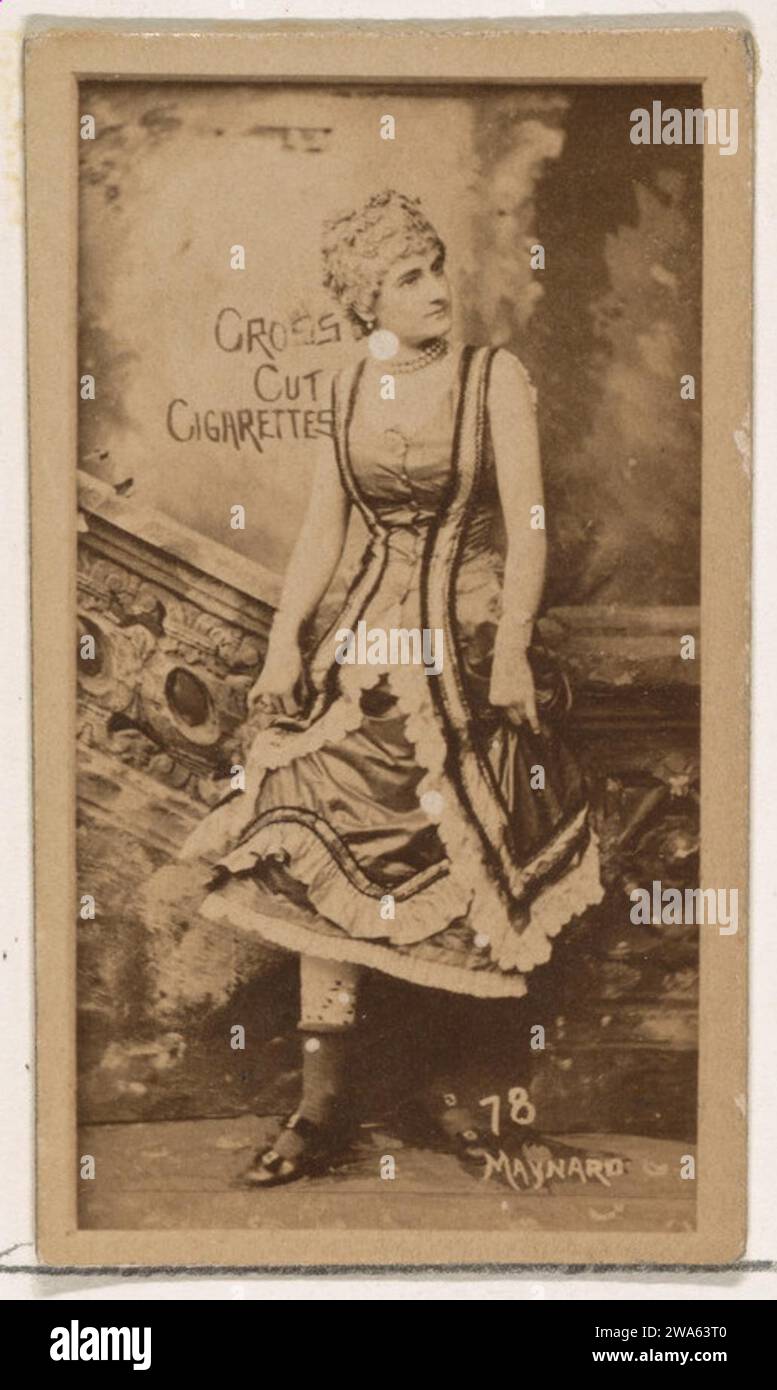 Card Number 78, Maynard, from the Actors and Actresses series (N145-1 ...